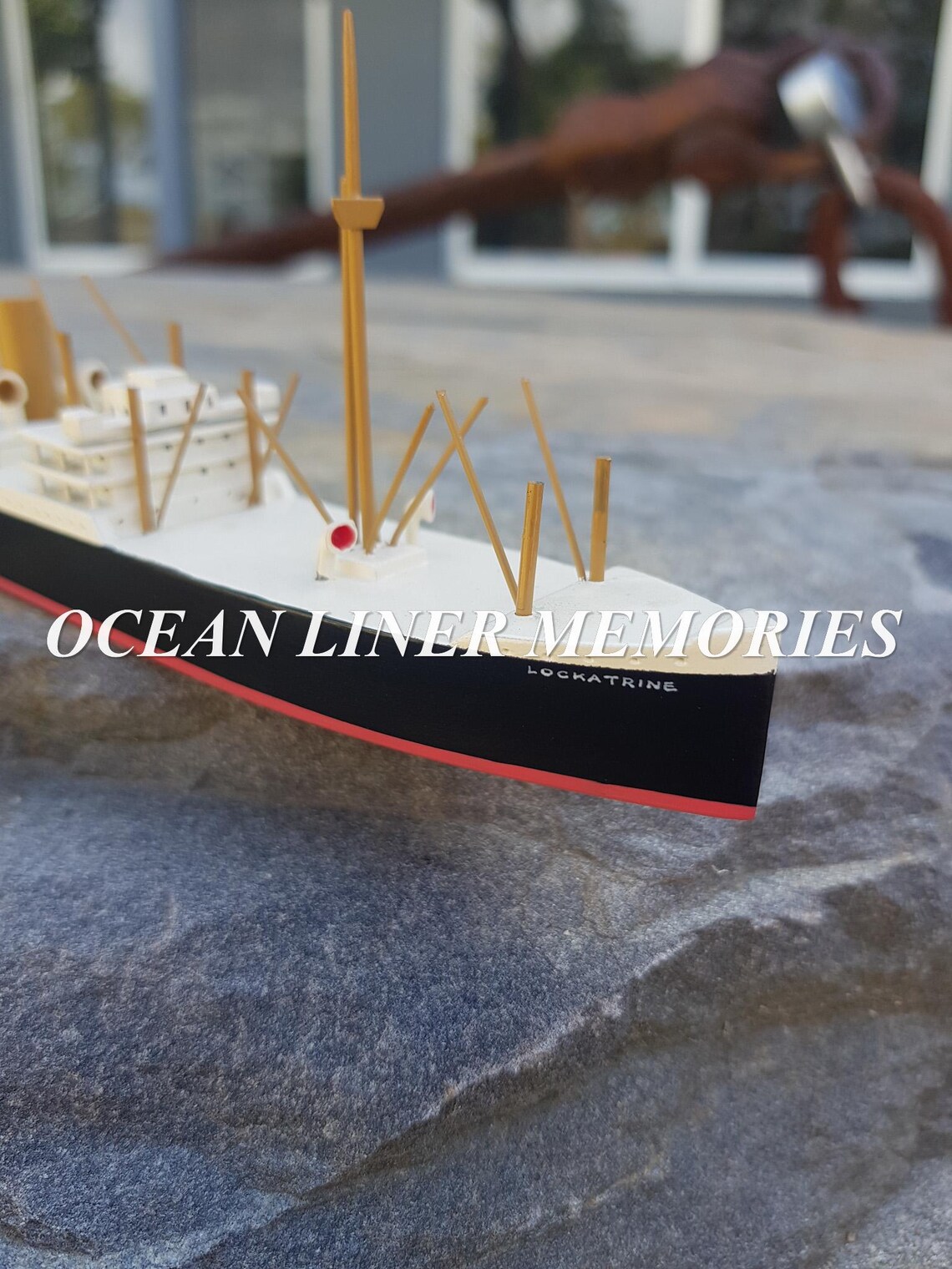 Van Ryper Model Ship Waterline Steamship Ocean Liner Ship Lockatrine ...