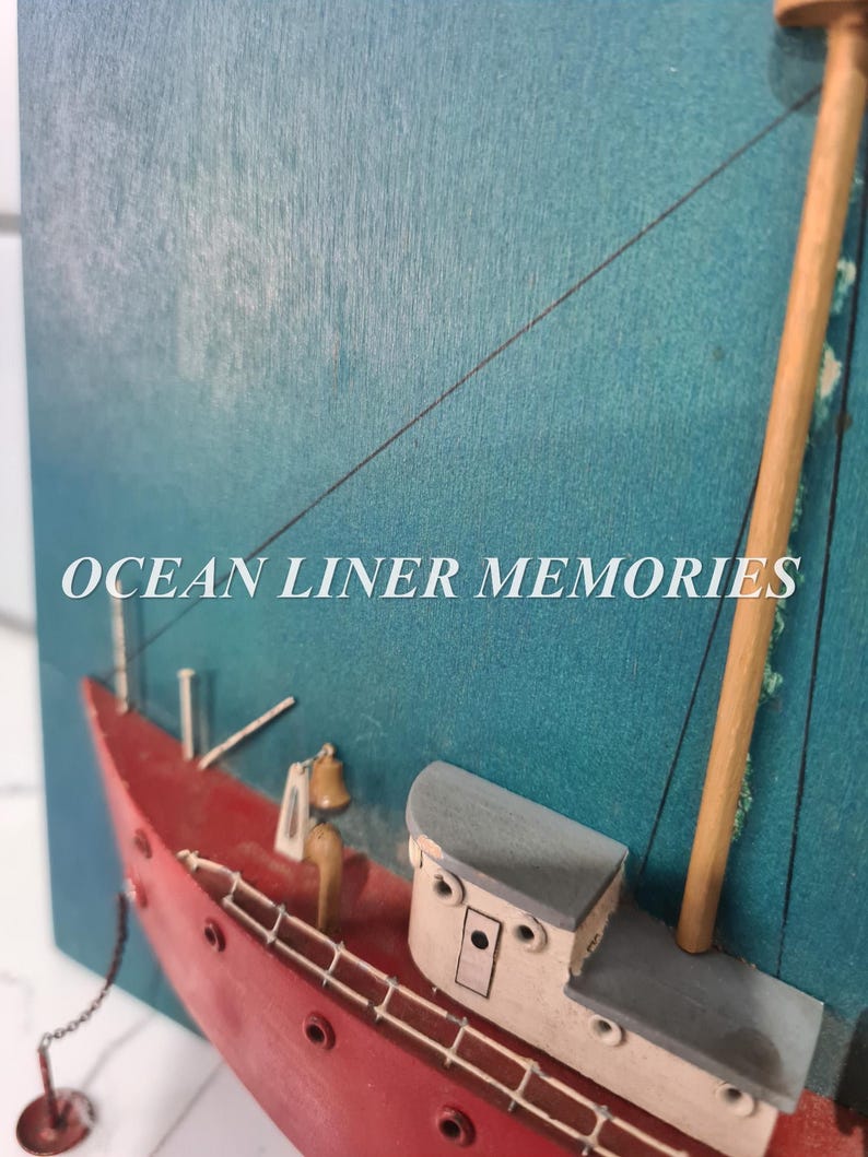 Van Ryper Model Ship Steamship Ocean Liner Relief Ship Rare Light ...