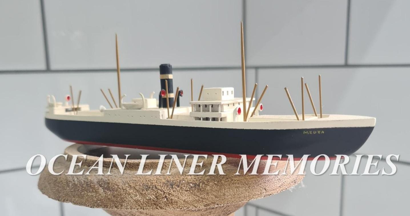 Van Ryper Model Ship Rare Van Ryper Model Ocean Liner Rare MEDEA Royal ...