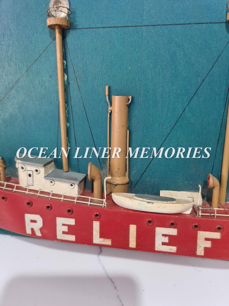 Van Ryper Model Ship Steamship Ocean Liner Relief Ship Rare Light ...