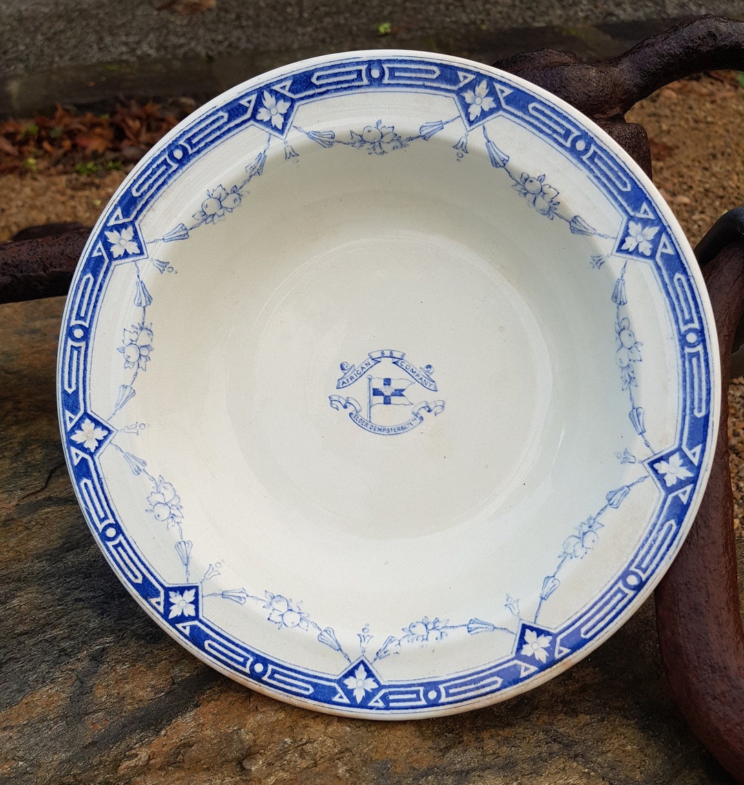 African Steamship Line Rare Festoon Pattern Plate 1841-73 - Etsy