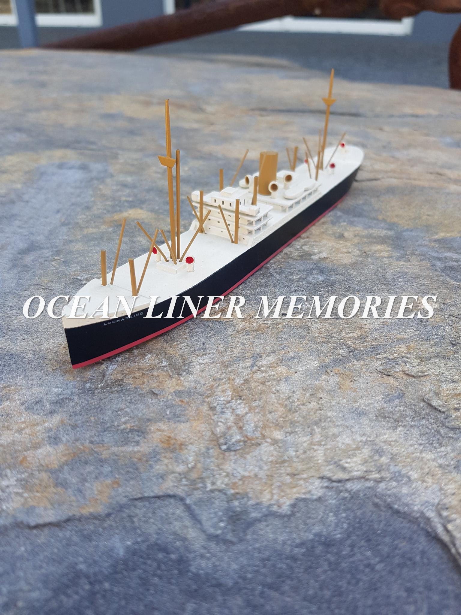 Van Ryper Model Ship Waterline Steamship Ocean Liner Ship Lockatrine ...
