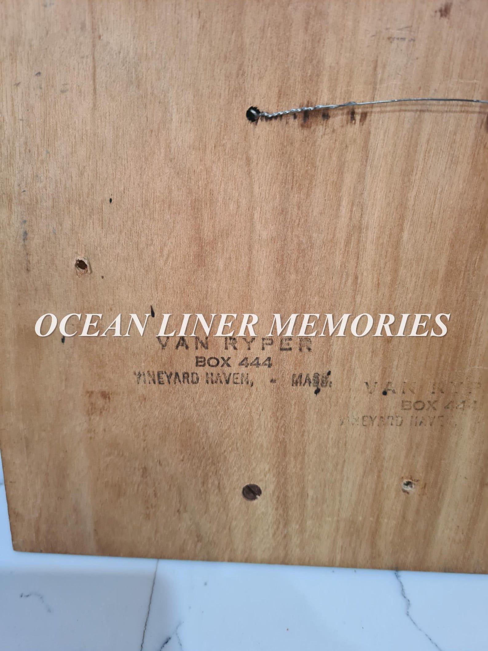 Van Ryper Model Ship Steamship Ocean Liner Relief Ship Rare Light ...