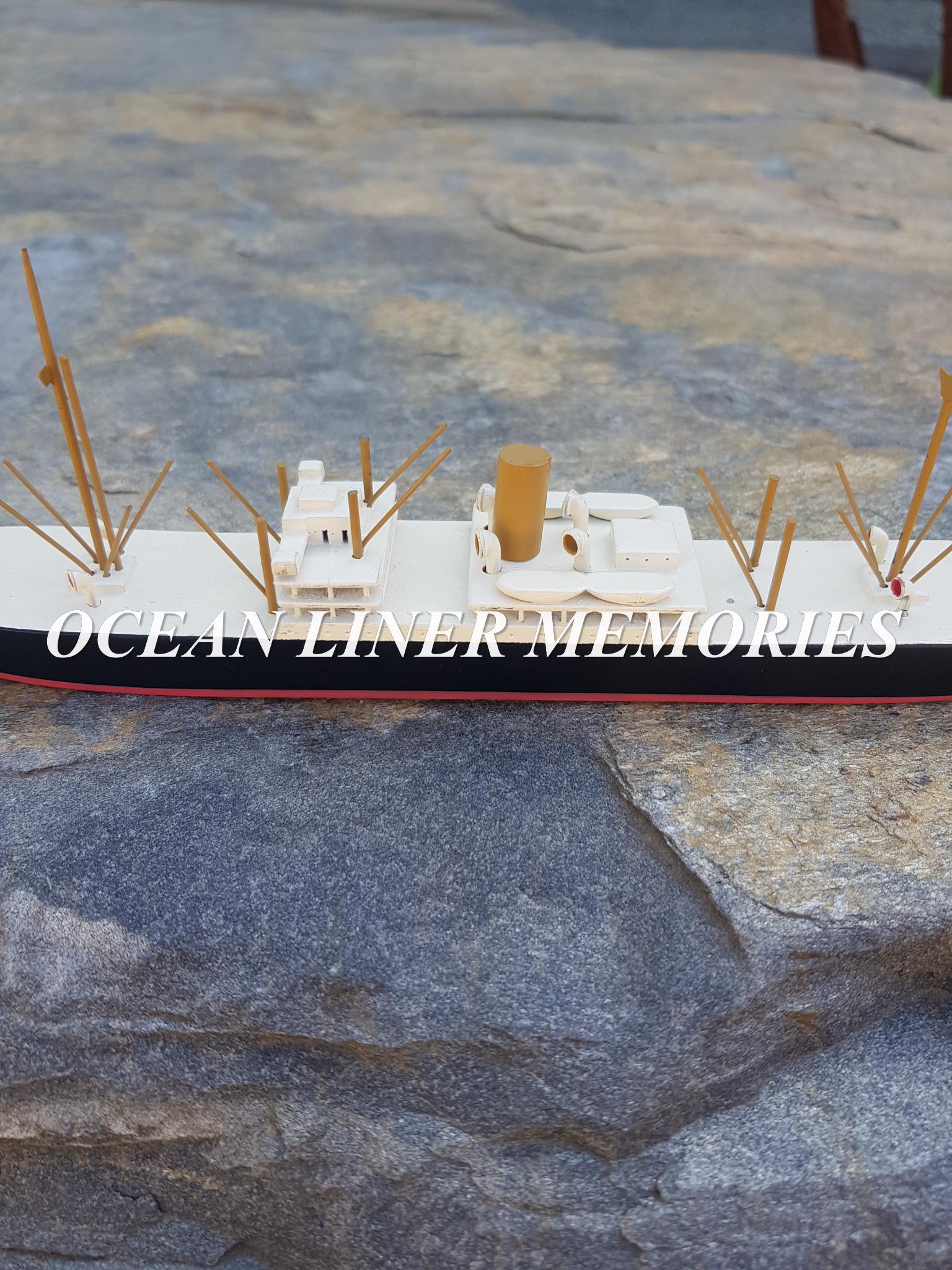 Van Ryper Model Ship Waterline Steamship Ocean Liner Ship Lockatrine ...
