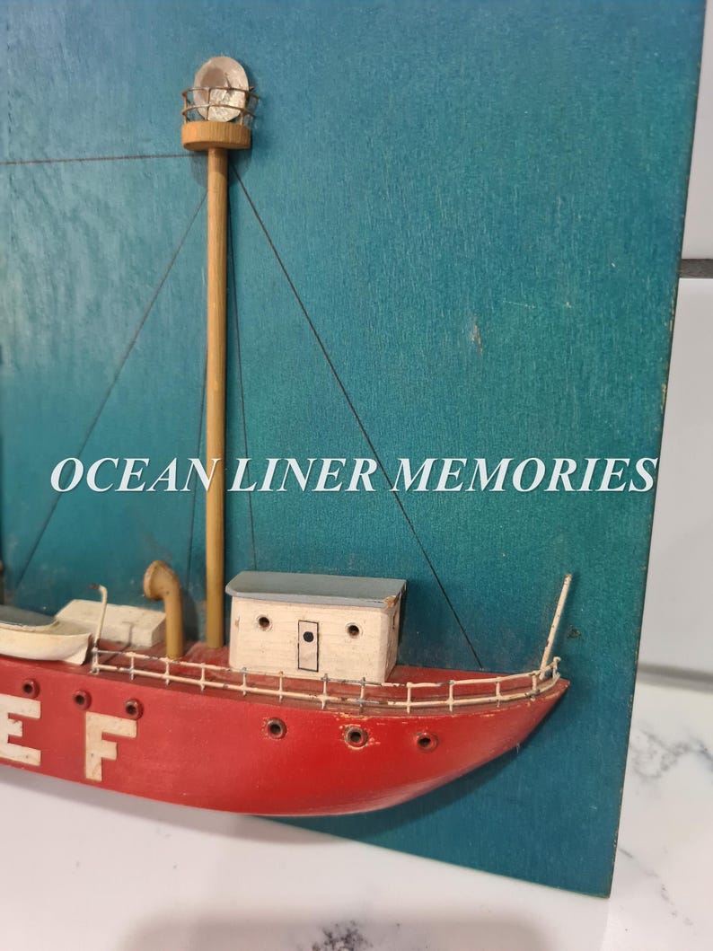 Van Ryper Model Ship Steamship Ocean Liner Relief Ship Rare Light ...
