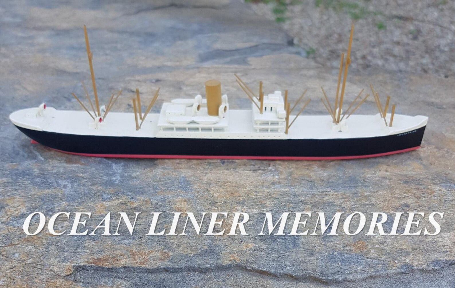 Van Ryper Model Ship Waterline Steamship Ocean Liner Ship Lockatrine ...