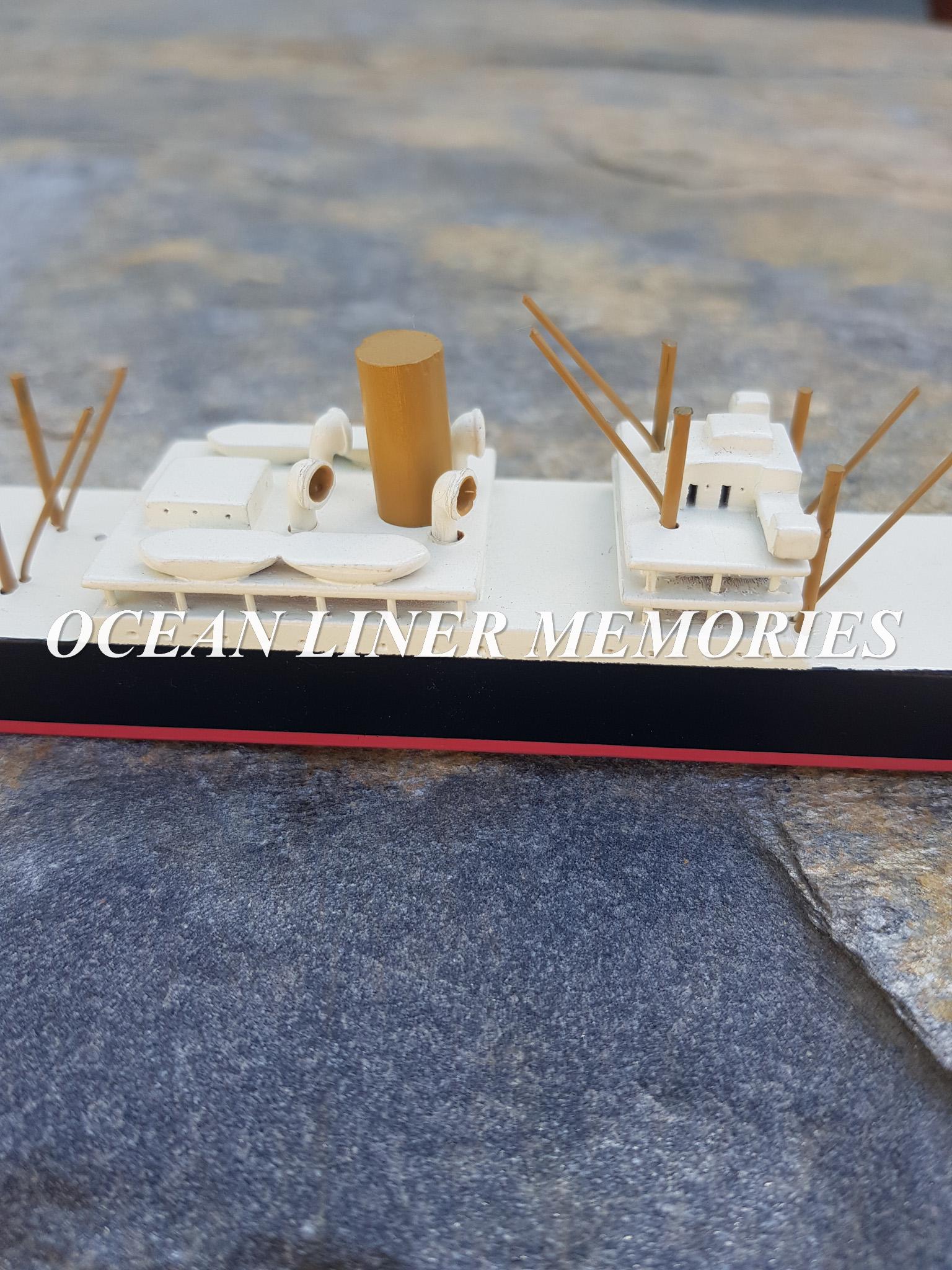 Van Ryper Model Ship Waterline Steamship Ocean Liner Ship Lockatrine ...