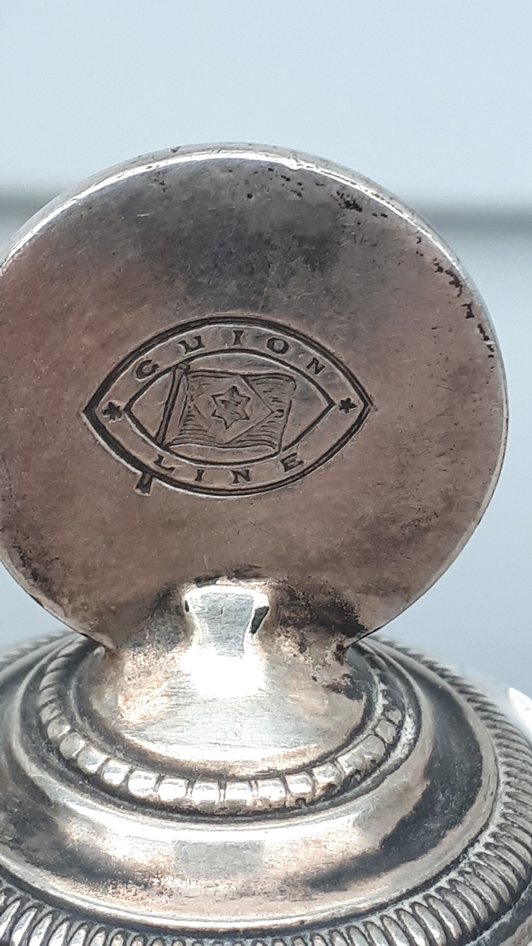 Guion Line Liverpool & Great Western Co Steamship Rare Mustard Jar ...