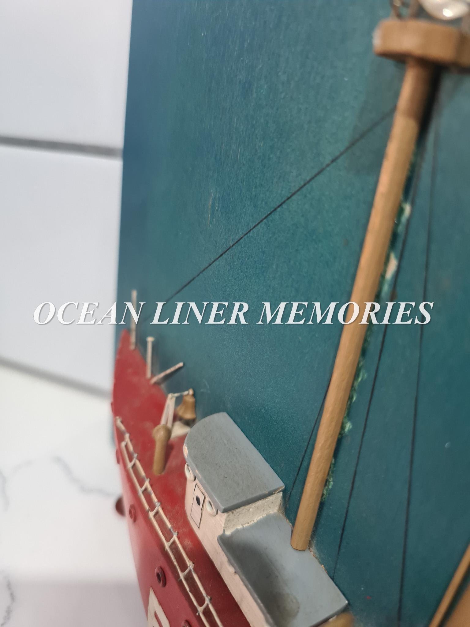 Van Ryper Model Ship Steamship Ocean Liner Relief Ship Rare Light ...