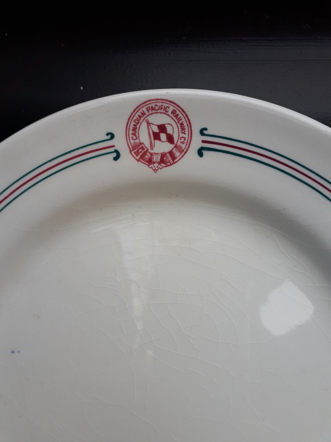 Canadian Pacific Railway Plate CPR Steamship Ocean Liner Steamship ...