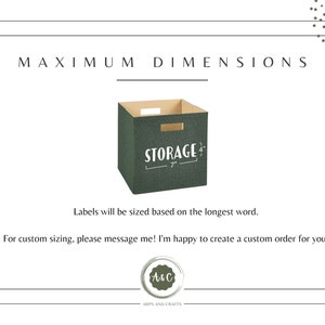 Storage Bin Labels | Storage Bin Decals | Custom Labels and Decals ...