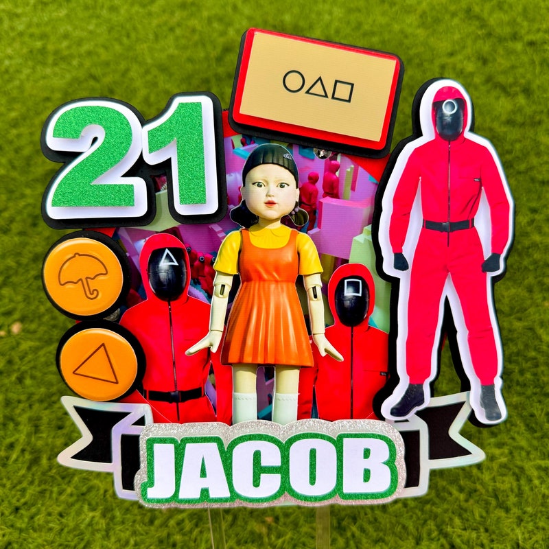 Squidgames Cake Topper - Etsy