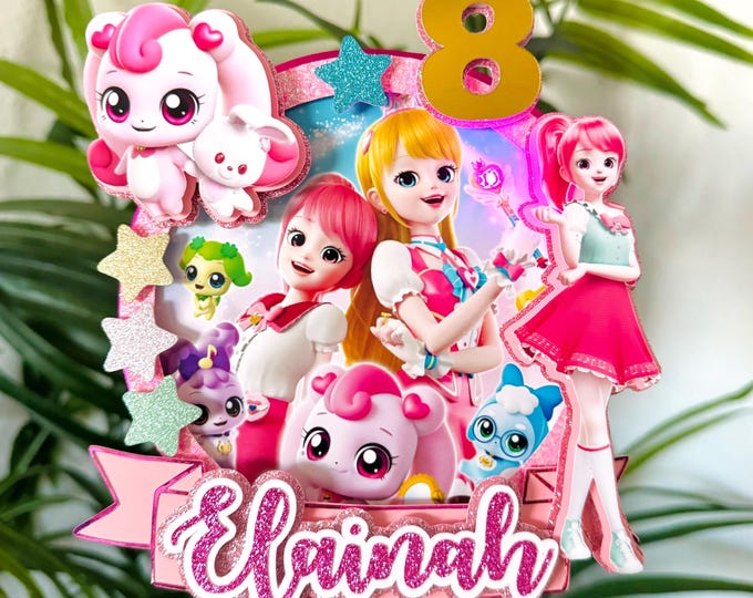 Teenieping Catch 3D Party Cake Topper | Lights up Topper Romi ...