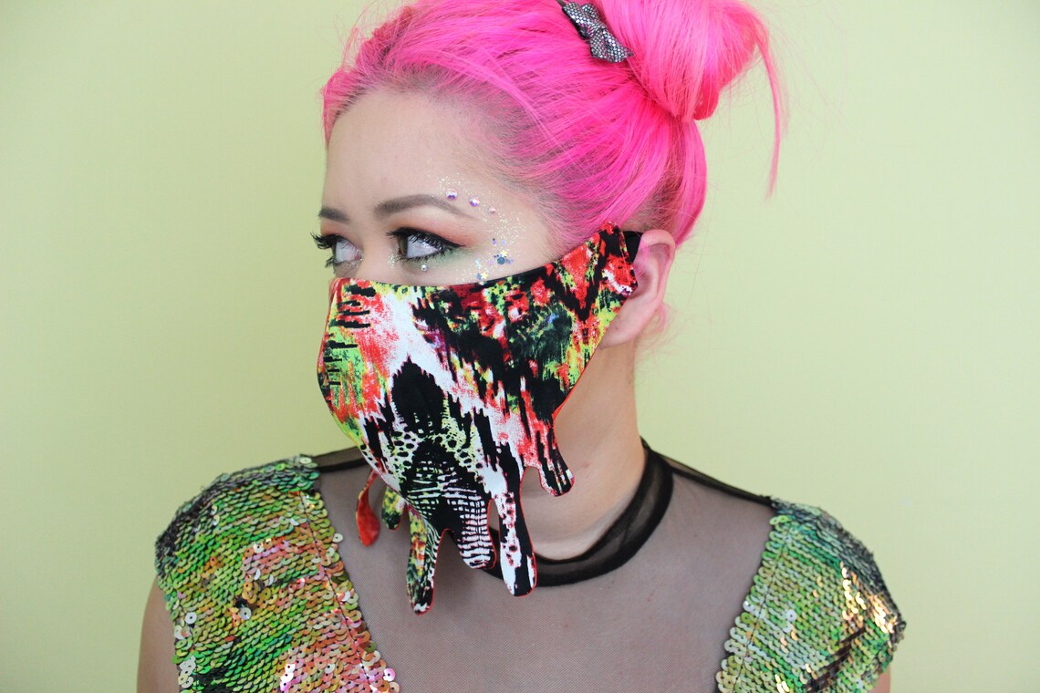 Custom Drip Mask REVERSIBLE - Etsy
