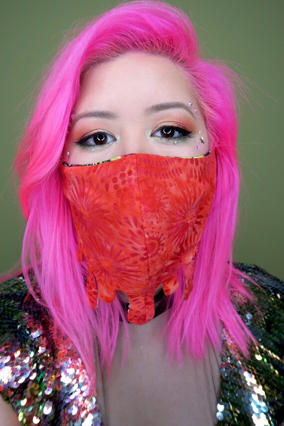 Custom Drip Mask REVERSIBLE | Etsy