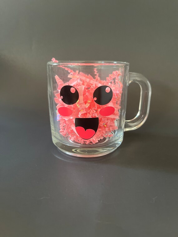Cute Kawaii Animated Face Rosy Cheeks Big Sparkle Eyes Libbey - Etsy