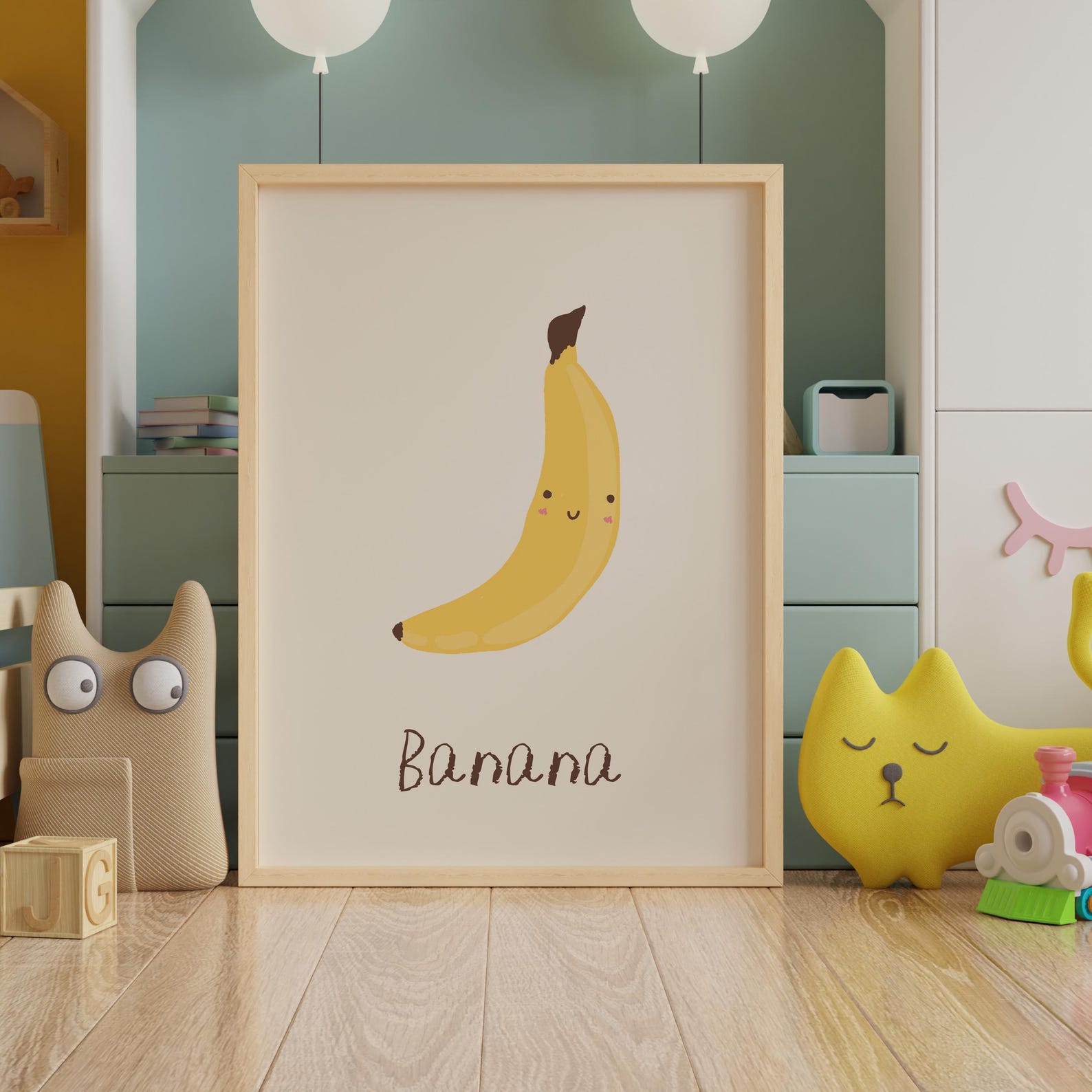 Educational ABC Set of 3 Poster, Printable Nursery Wall Art Decor ...