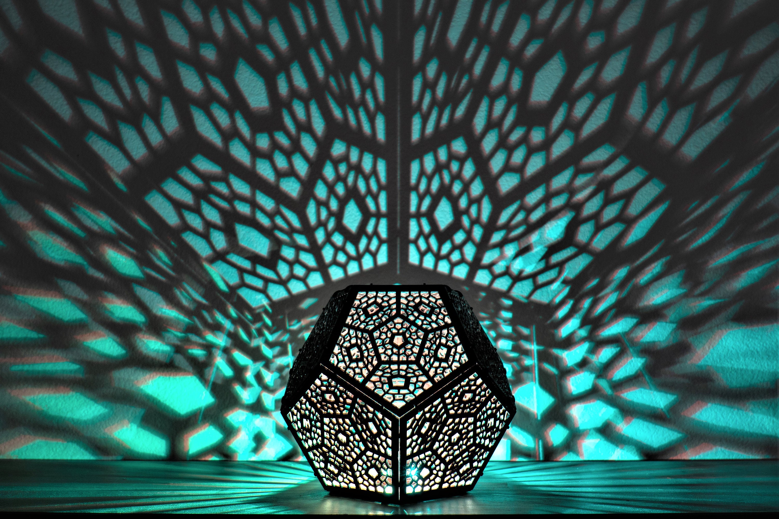 12 Sided Shadow Lamp Creates Beautiful Art For Any Room | Etsy