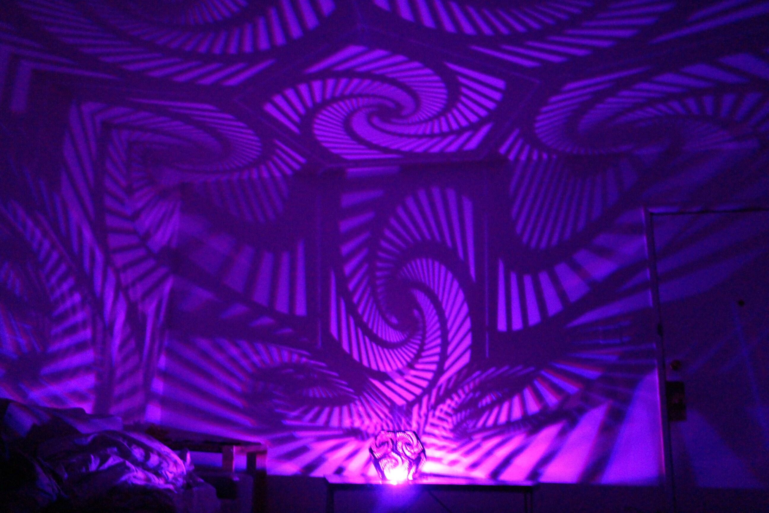 12 Sided Shadow Lamp Geometric Design Creates Beautiful Art | Etsy