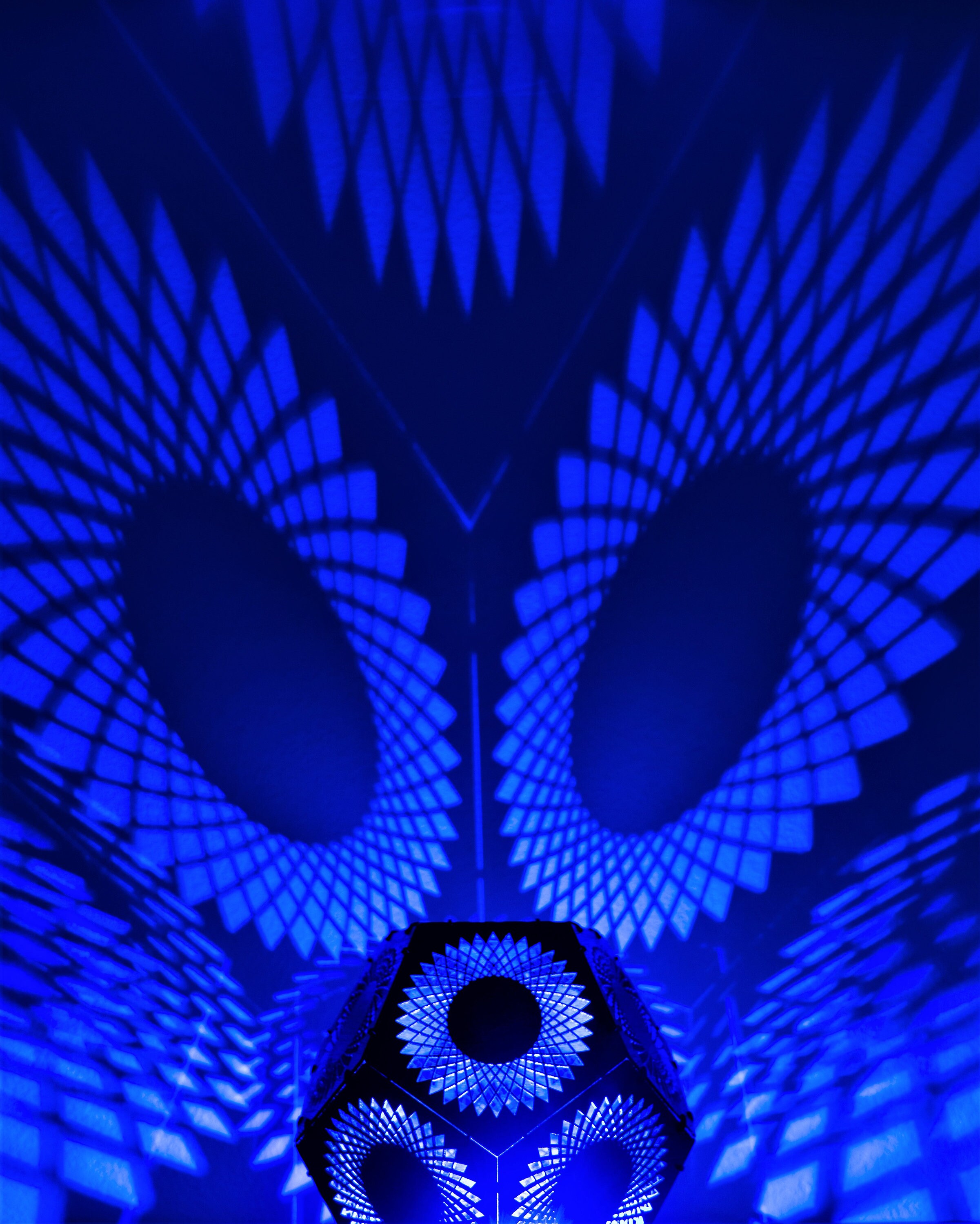 12 Sided Shadow Lamp Mandala Design RBG Collar Creates | Etsy