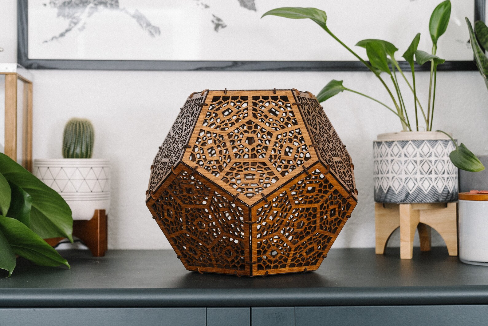 12 Sided Shadow Lamp Creates Beautiful Art for Any Room - Etsy