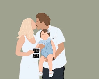 CUSTOM Faceless Family Portraits - Etsy