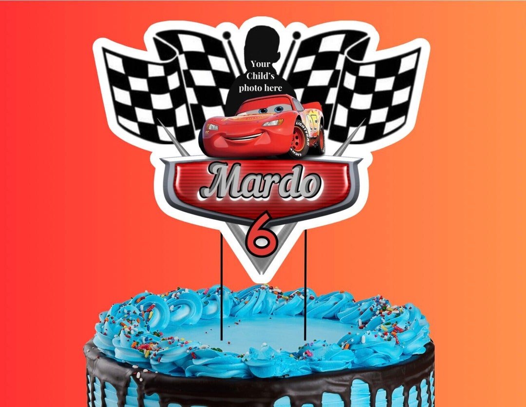 Printable Cars Cake Topper. Cars Birthday Party Cake Topper. Cars ...