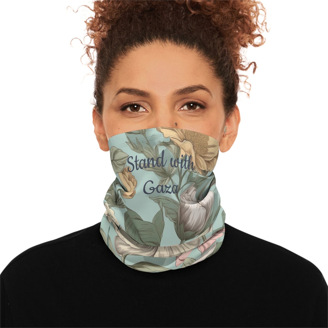 Stand With Gaza Palestine Face Mask, SPF 50 Lightweight Neck Gaiter ...