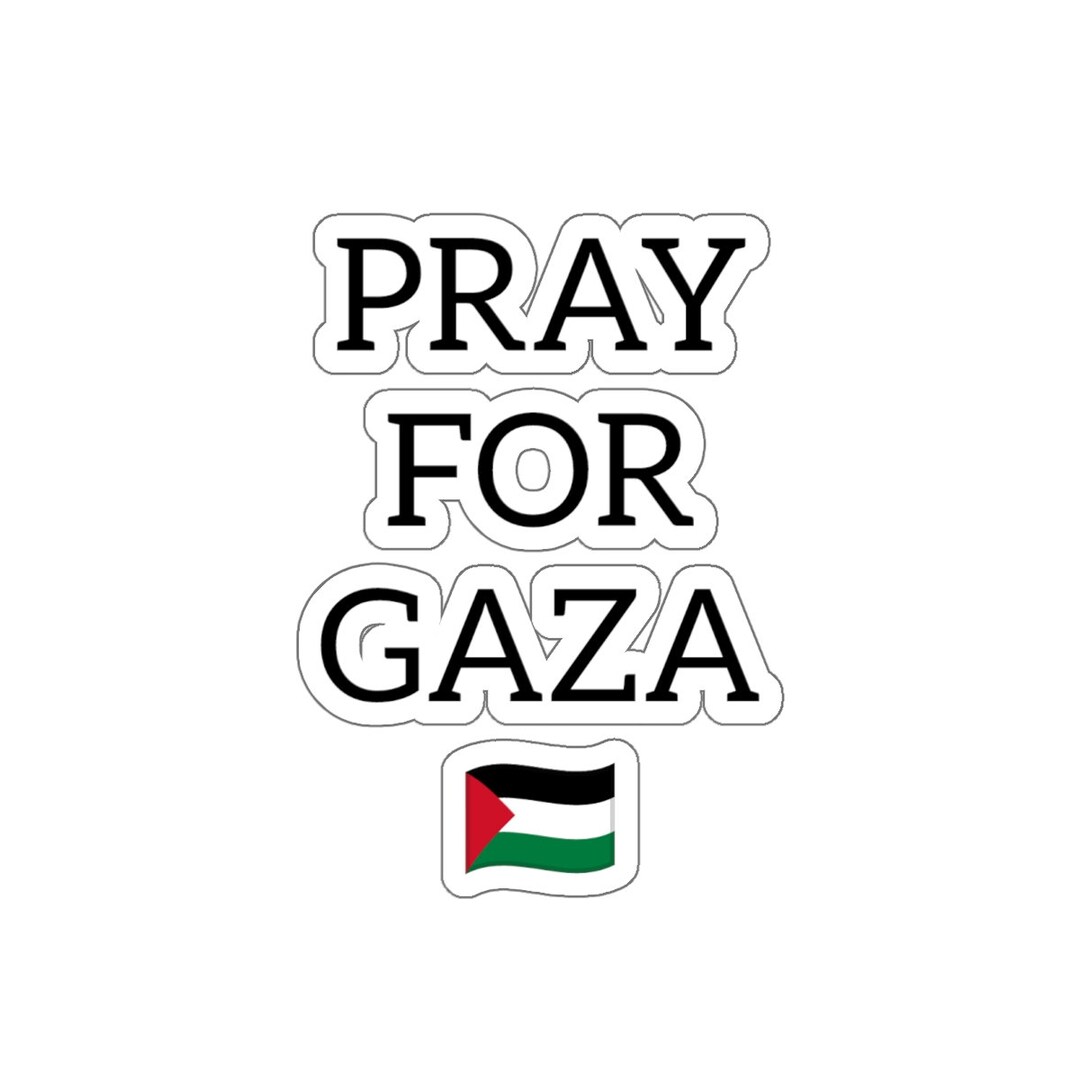 Pray for Gaza, Free Palestine Flag Sticker I Stand With Gaza Kiss-cut ...