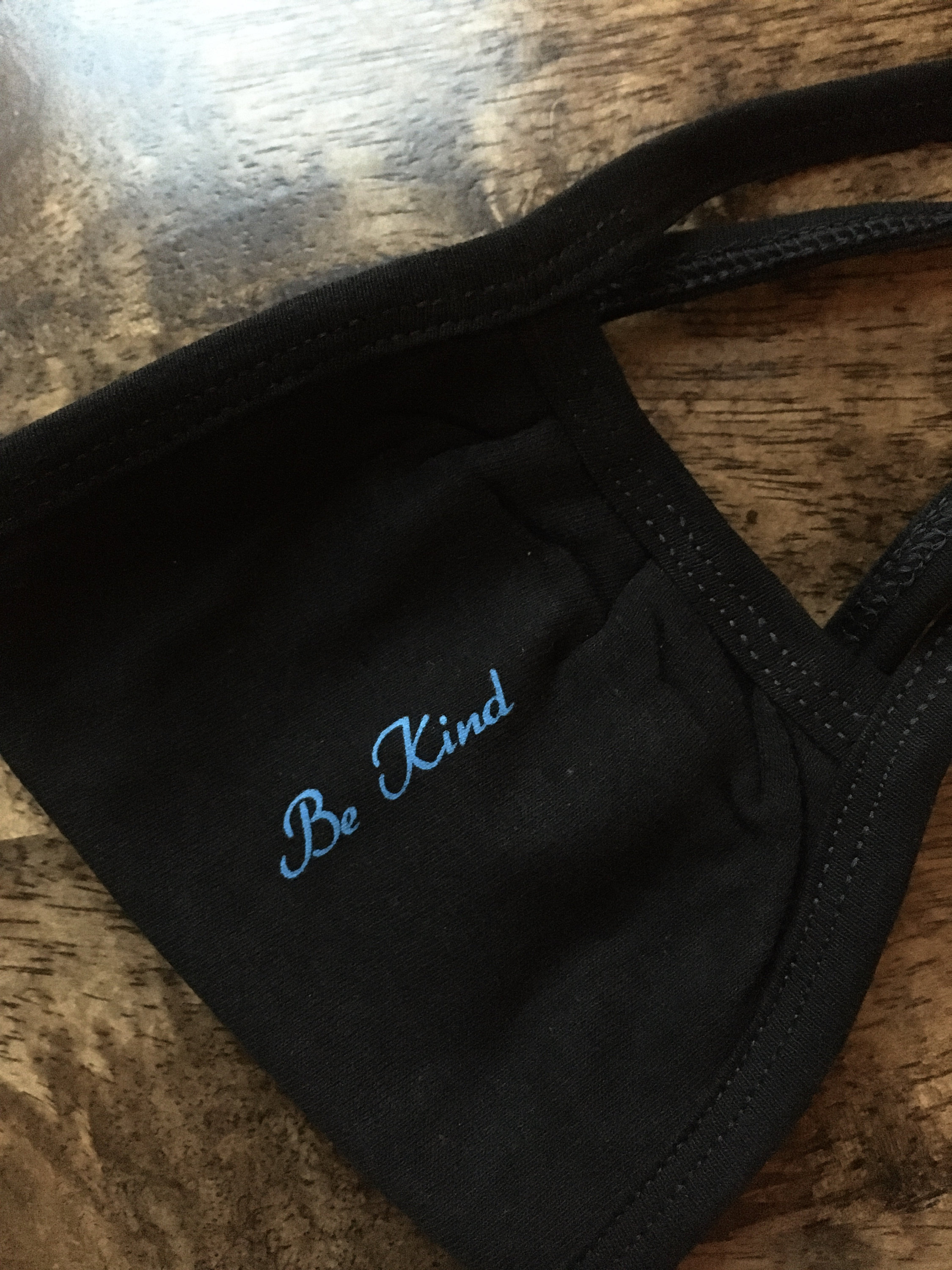 Be Kind Face Mask Fun Kindness Face Mask Black Adult Face - Etsy