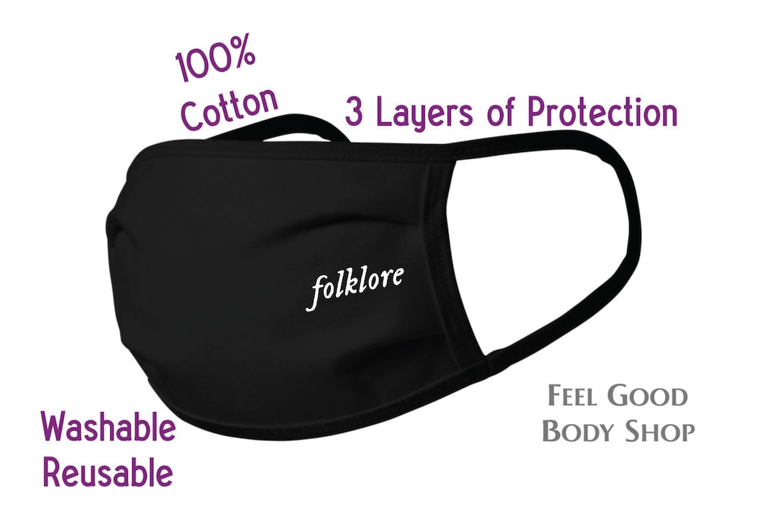 Folklore Face Mask Taylor Swift Face Mask Taylor Swift Folklore Adult ...