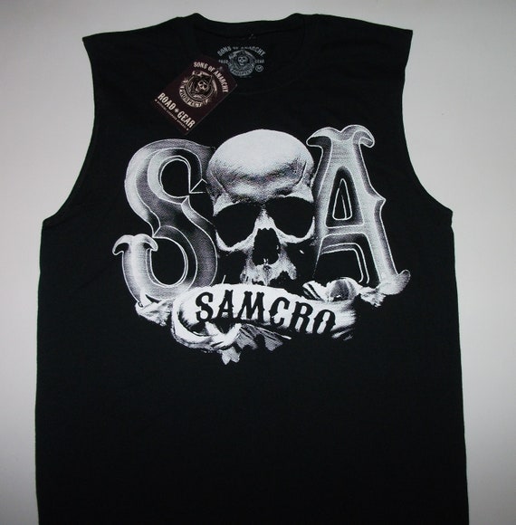 New Sons of Anarchy Samcro Black Sleeveless T-shirt Size | Etsy