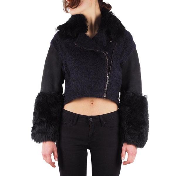 Angora Leather Jacket - Etsy