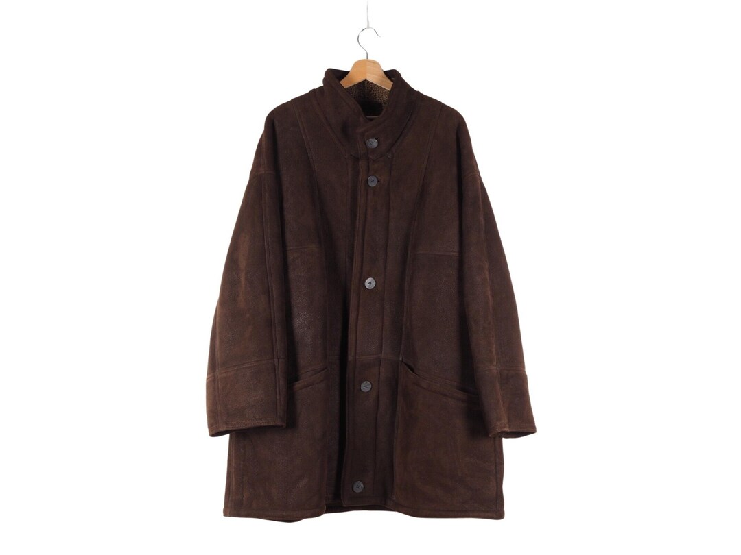 Yves Saint Laurent YSL Vintage Men's Shearling Leather Coat Jacket Size ...