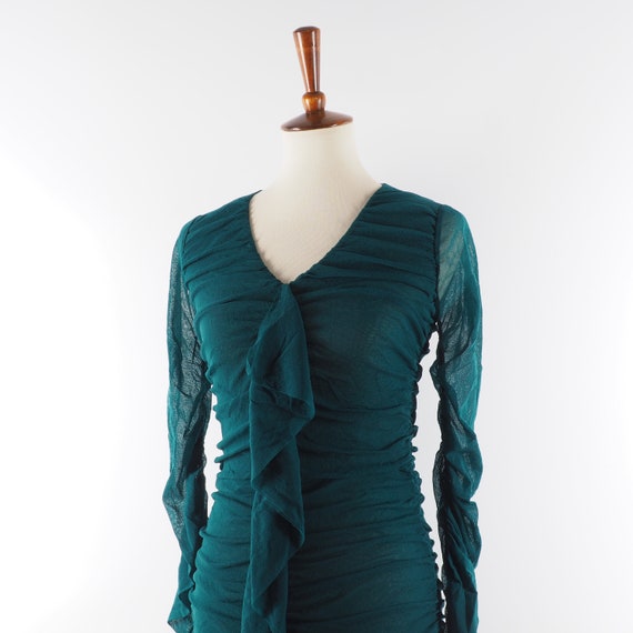 Jean Paul Gaultier Vintage Soleil Green Long Mesh Eve… - Gem