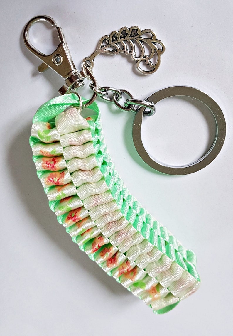 Box Braid Key Chain; Key Loop; Ribbon Key Chain; - Etsy