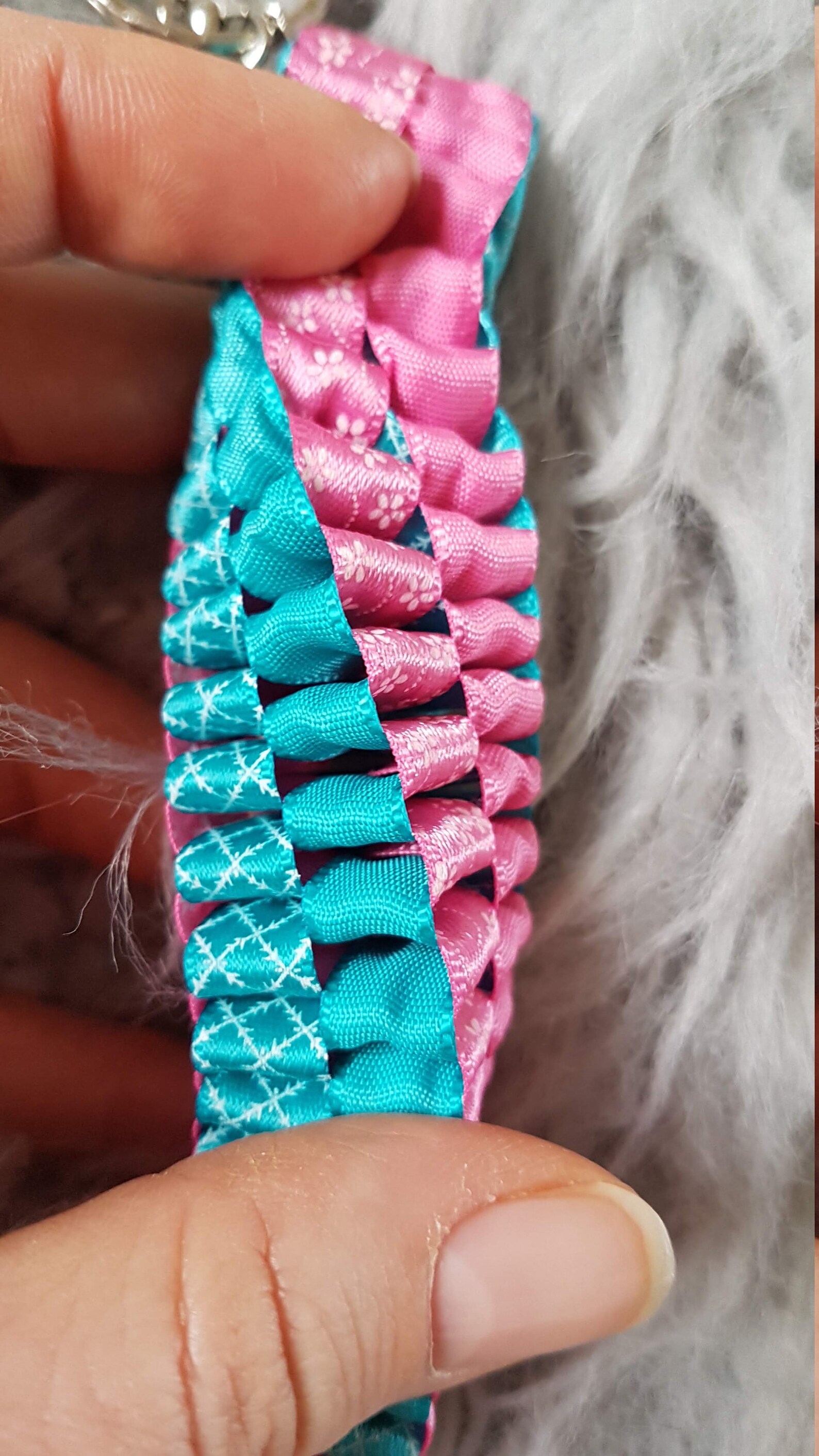 Box Braid Key Chain Key Loop Ribbon Key Chain | Etsy