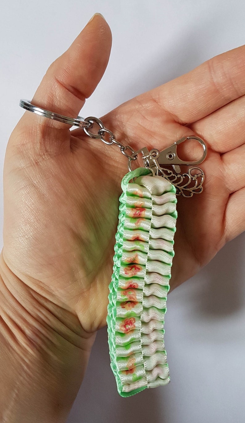 Box Braid Key Chain; Key Loop; Ribbon Key Chain; - Etsy