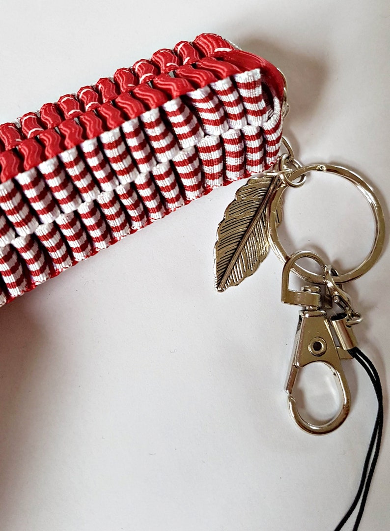 Box Braid Key Chain; Key Loop; Ribbon Key Chain; - Etsy
