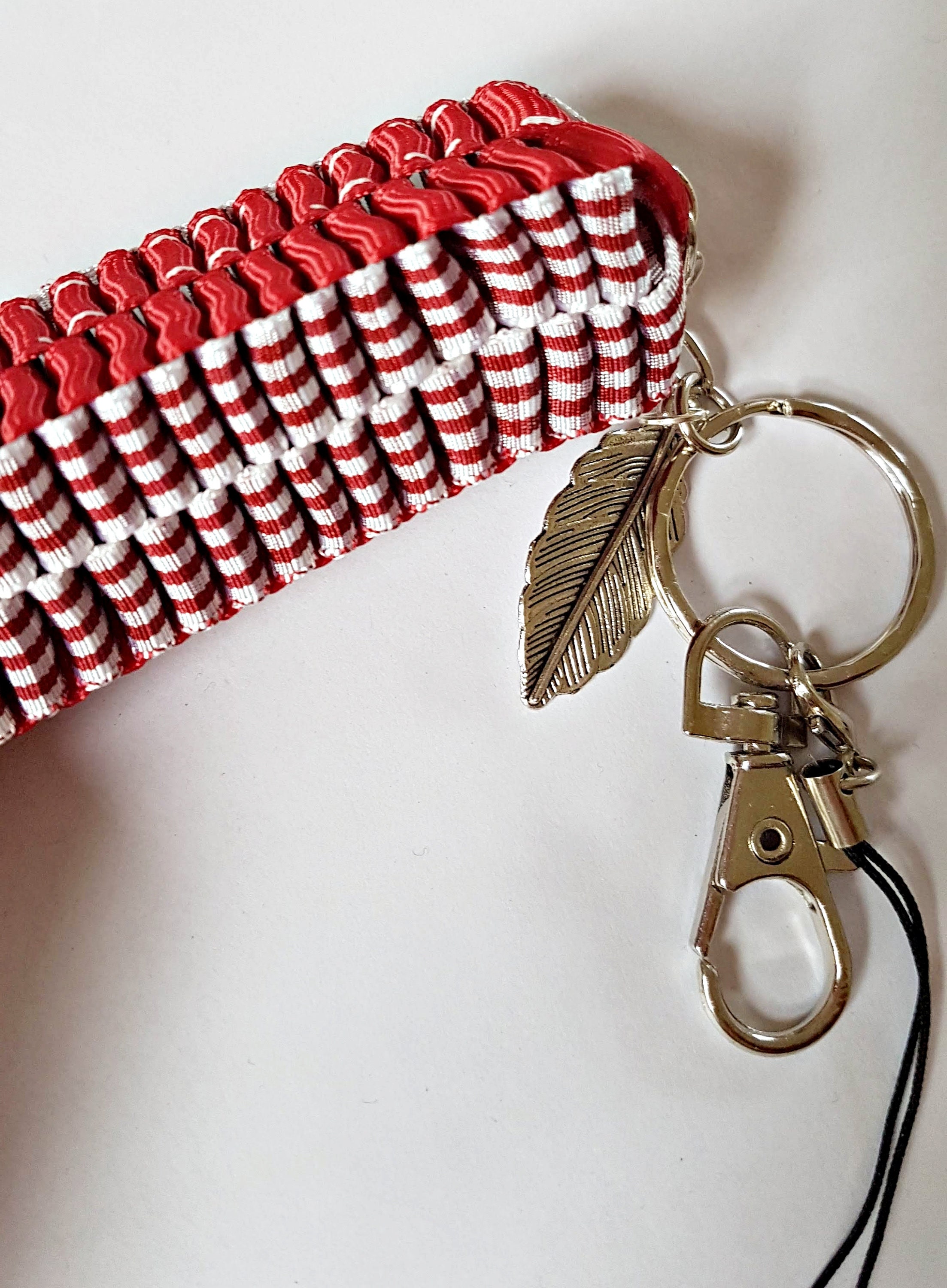 Box Braid Key Chain; Key Loop; Ribbon Key Chain; - Etsy