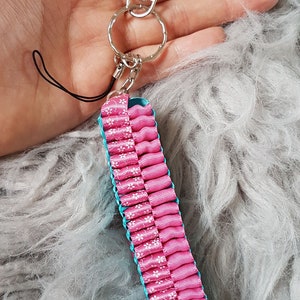 Box Braid Key Chain; Key Loop; Ribbon Key Chain; - Etsy