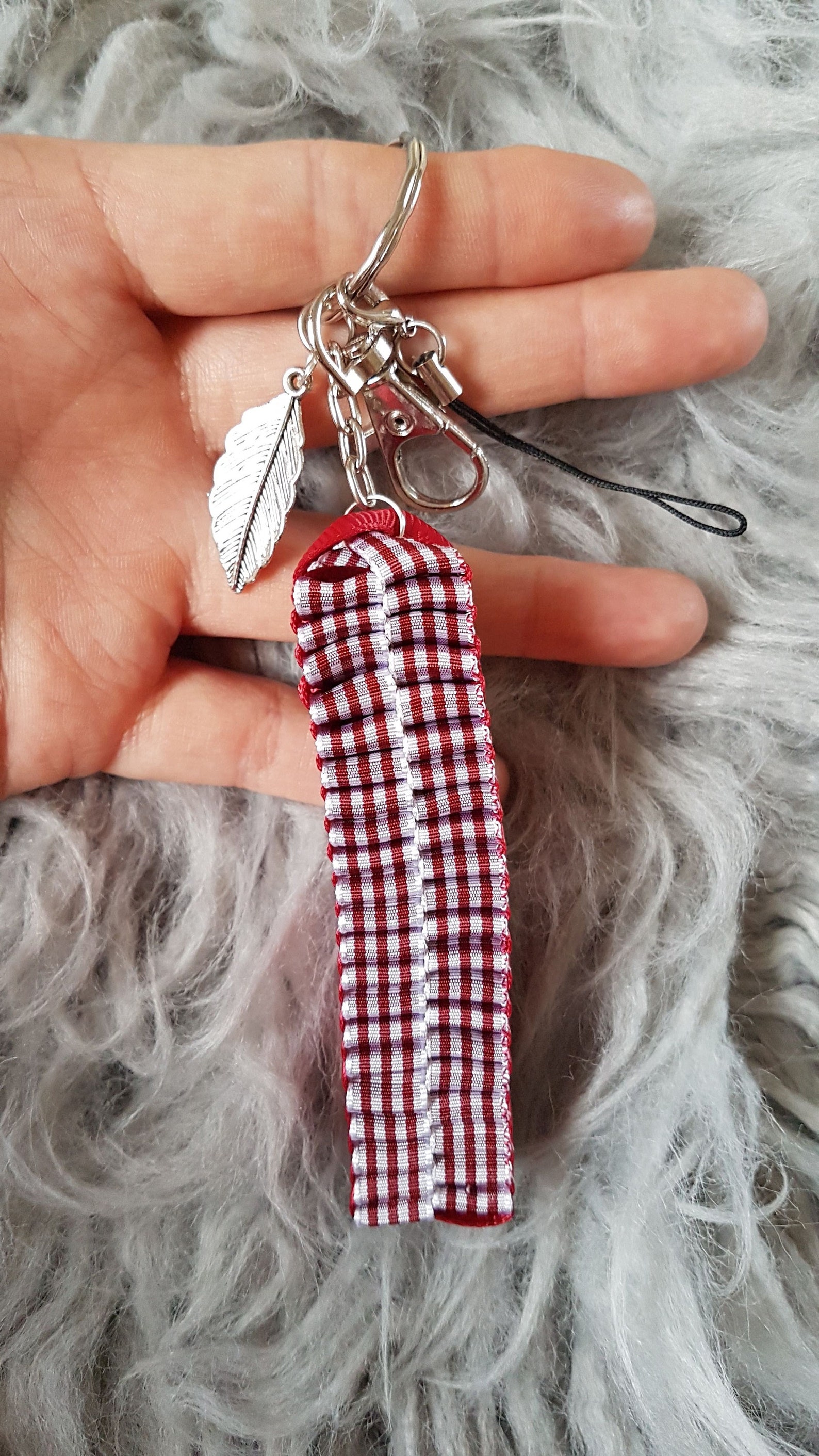 Box Braid Key Chain; Key Loop; Ribbon Key Chain; - Etsy