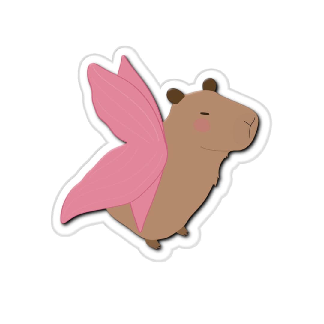 Flying Capybara Sticker - Etsy