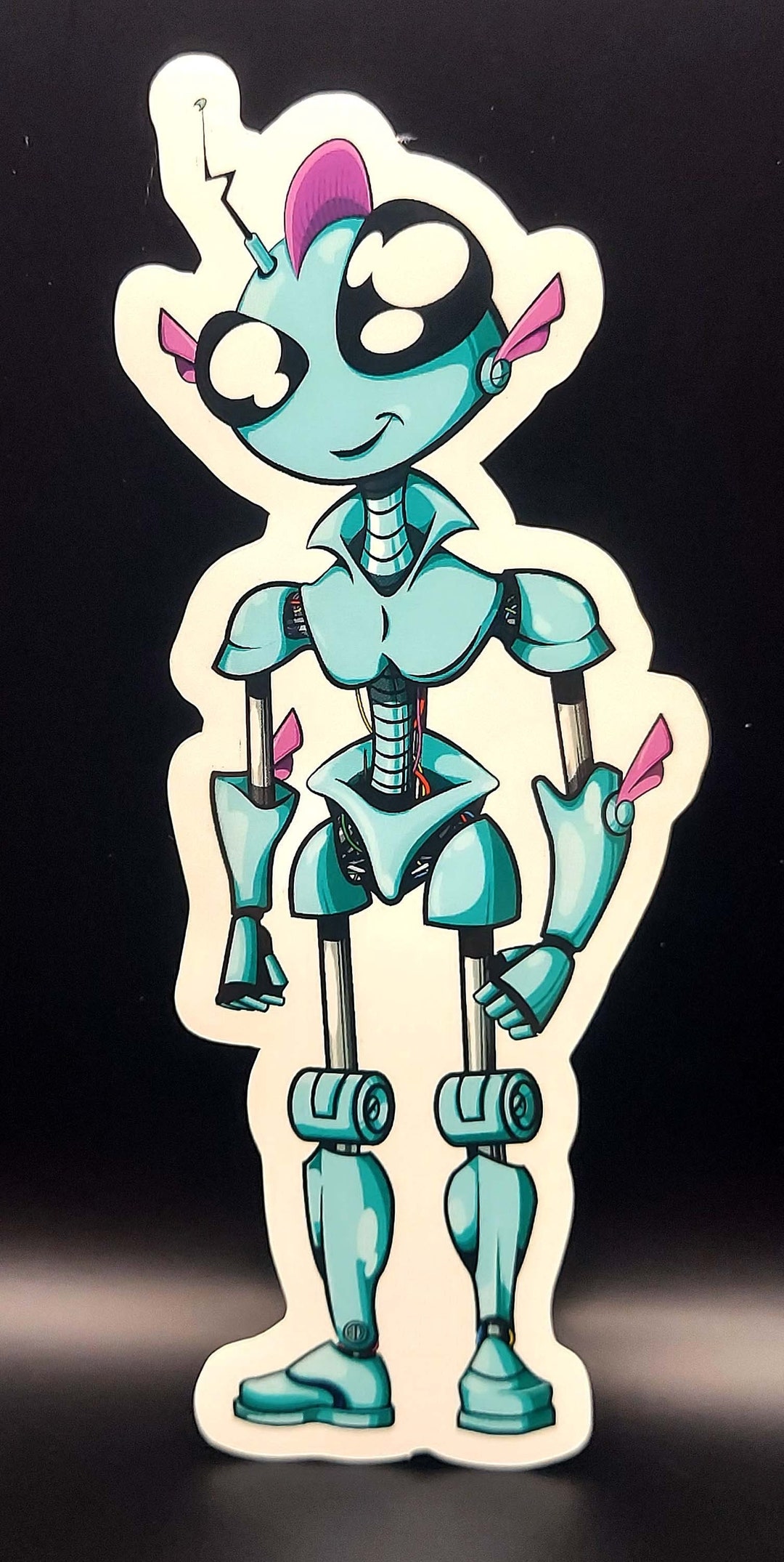 Cute Robot Sticker - Etsy