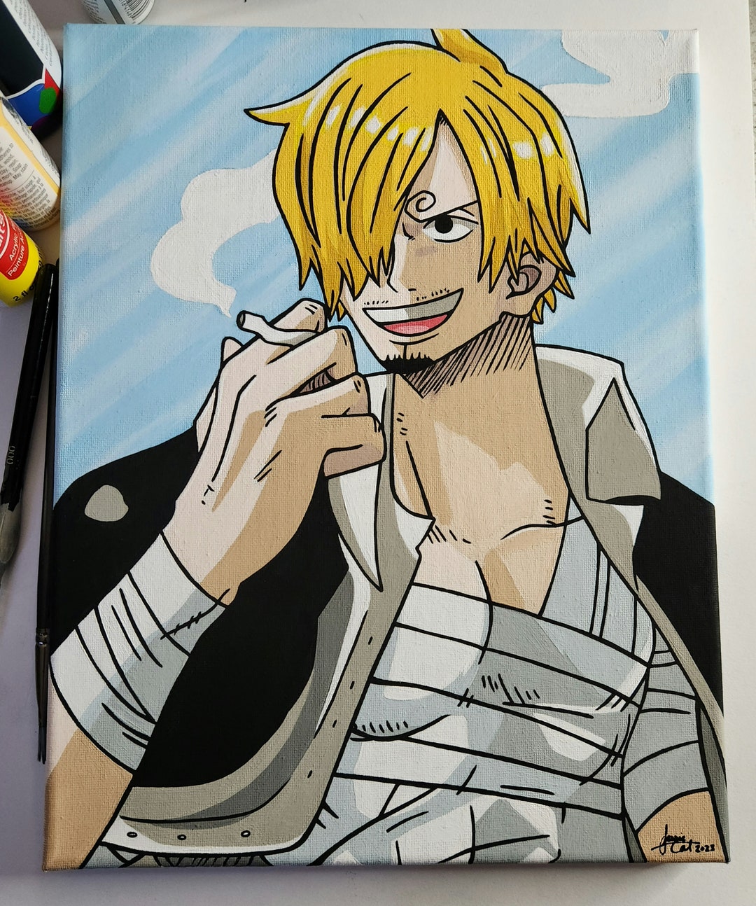 Custom Painted Anime Canvas - Etsy