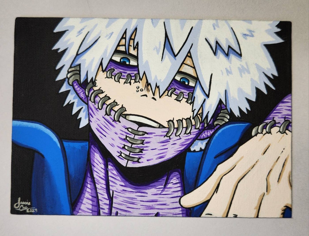 Hand Painted Anime 5x7in Canvas Board - Etsy