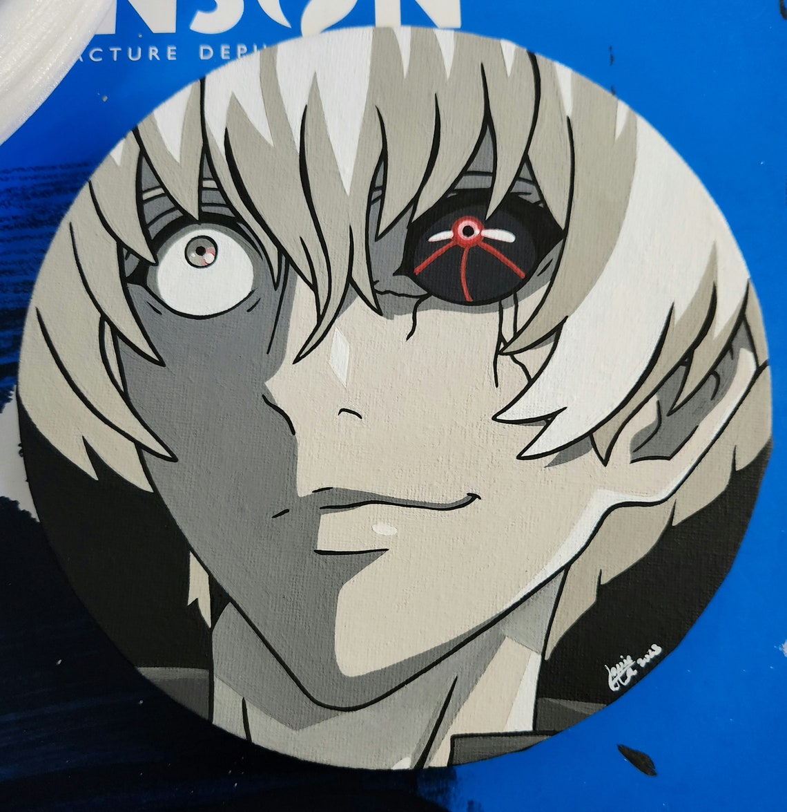 Hand Painted Anime Canvas - Etsy