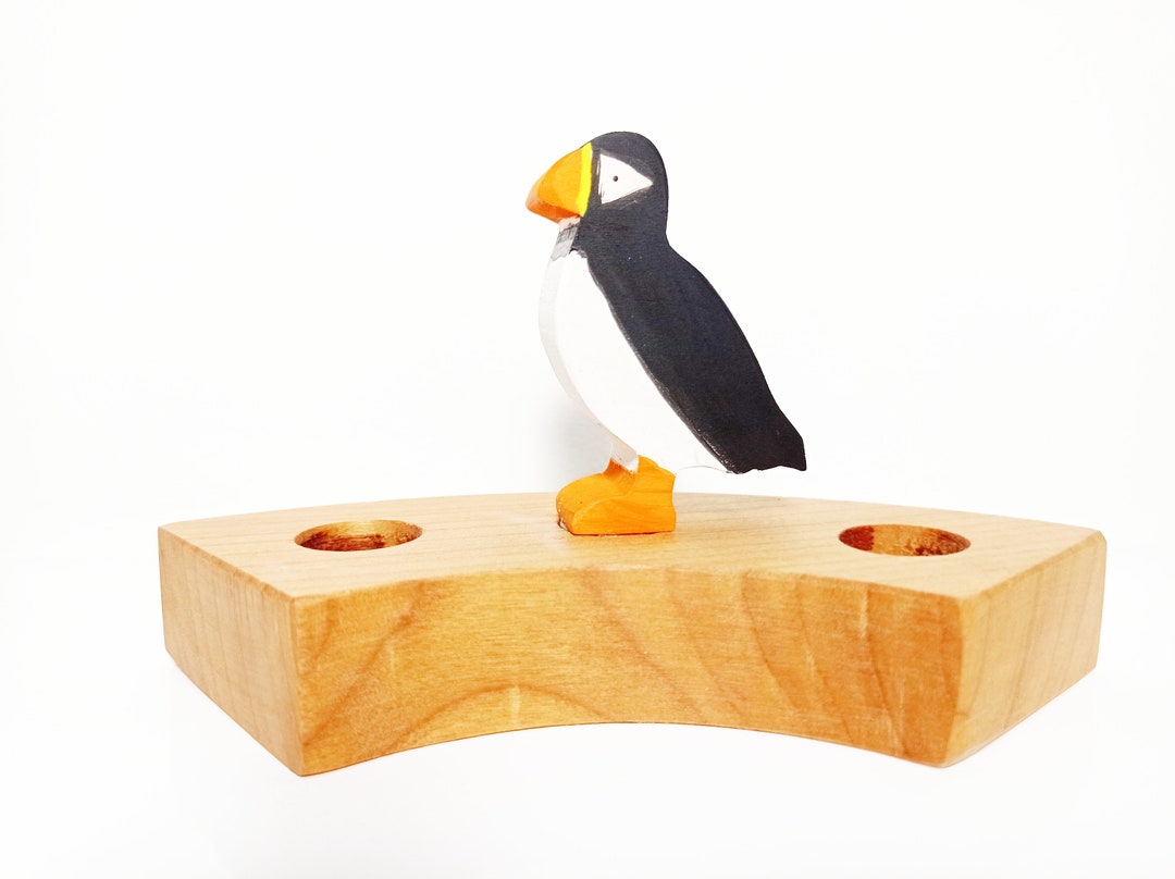 Puffin Birthday Ring Ornament, Puffin Celebration Ring Decor, Waldorf ...