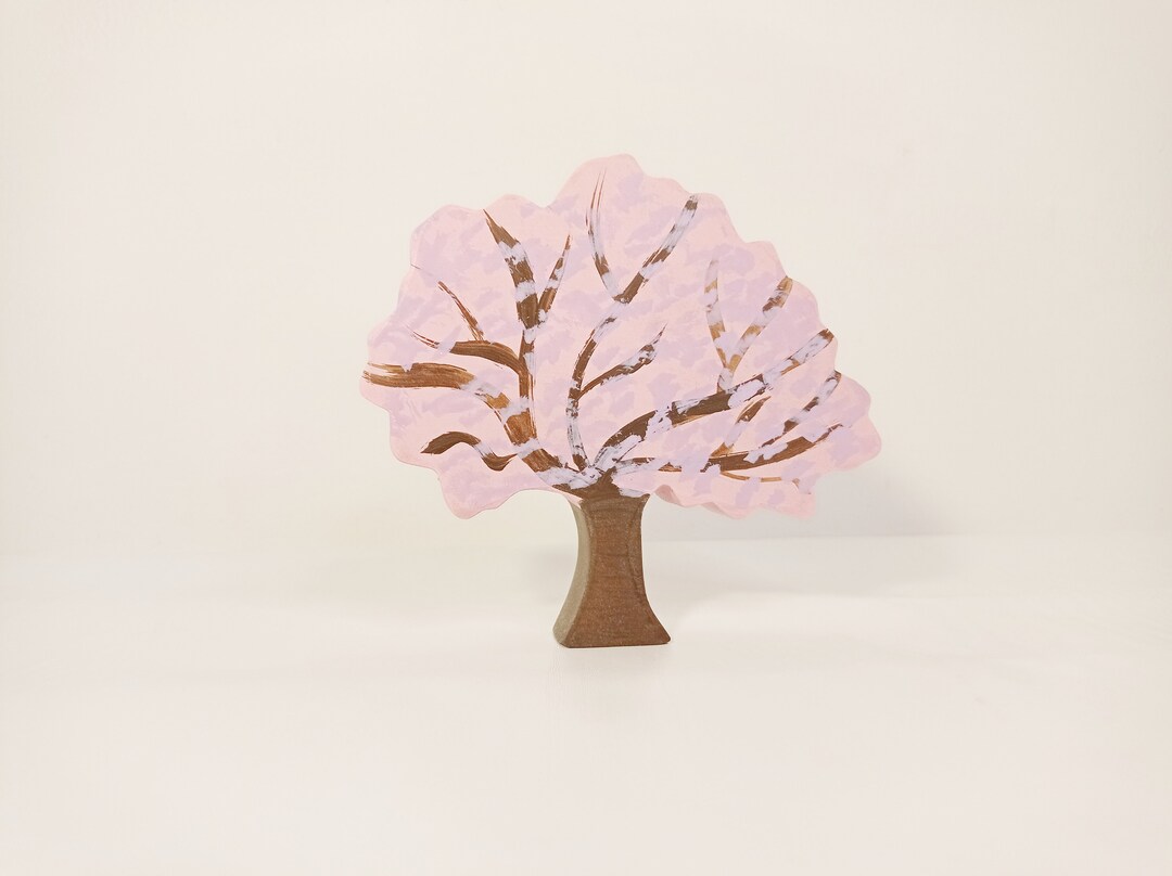 Cherry Blossom Tree Wooden Toy, Wooden Tree Toy, Imaginative Play, Open ...
