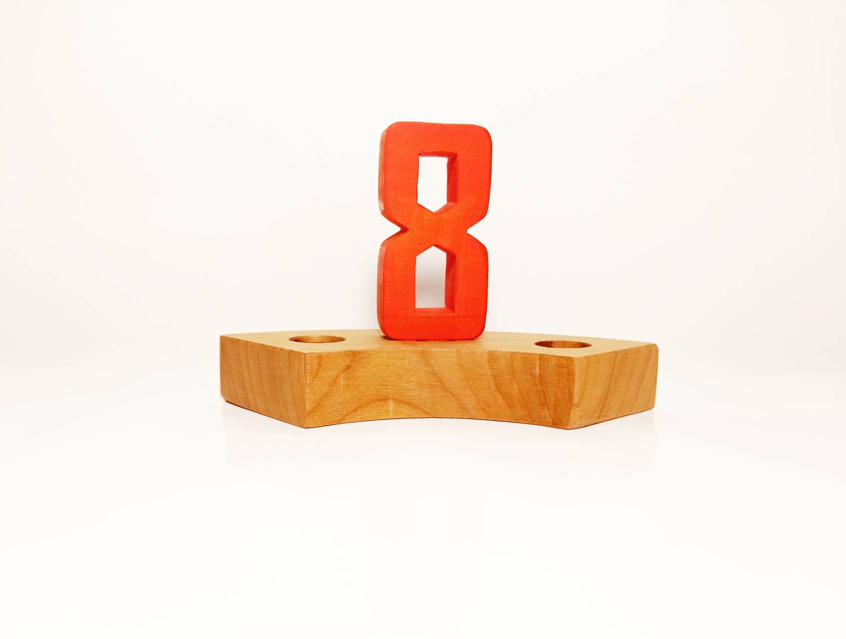 Number Eight Celebration Birthday Ring Ornament Number 8 - Etsy